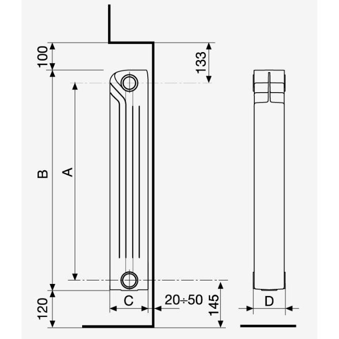 Fondital ALUSTAL биметаллический радиатор, купить Fondital ALUSTAL ...